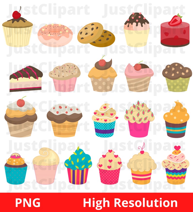 Sweets Clipart, Dessert Clipart, Sweet and Dessert Clipart, Food ...