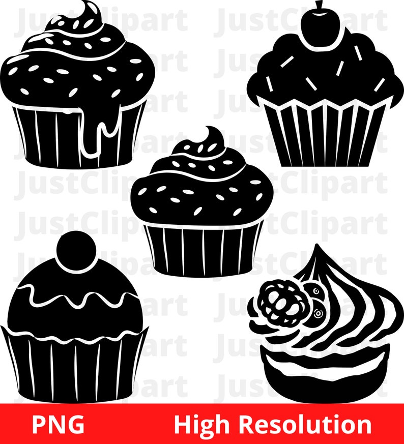 Cupcake SVG Bundle, Cupcake Svg, Sweets Svg, Desserts Svg, Cupcake ...