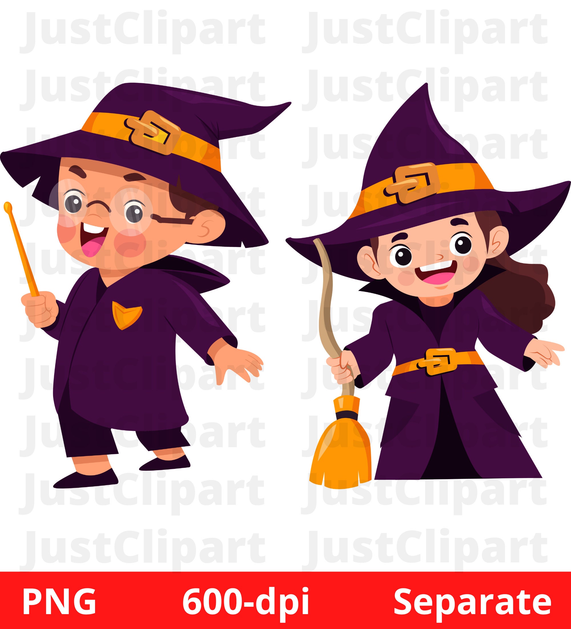 Halloween Costume Clipart, Halloween Kids Costume, Girls and Boys With ...