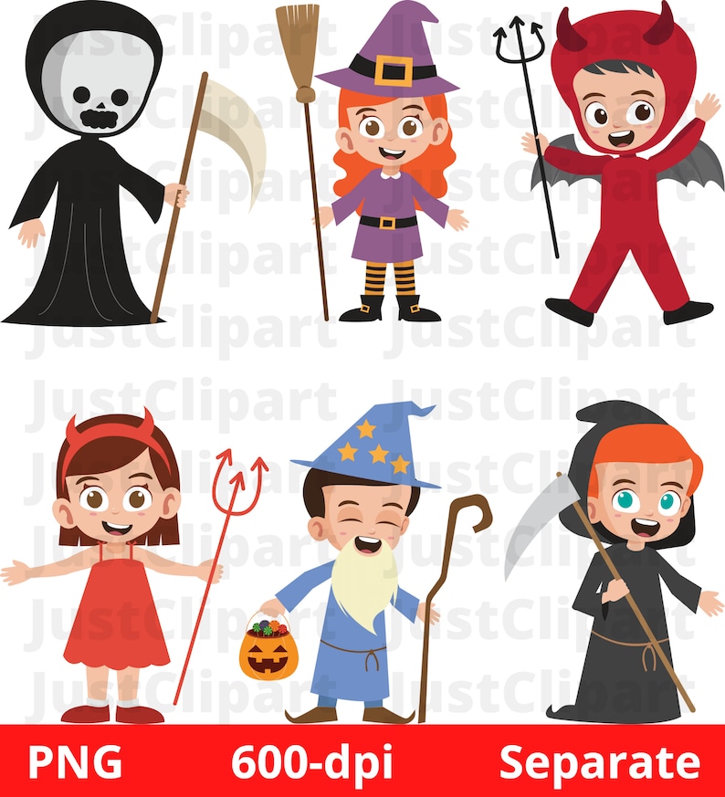 Halloween Kids Costume Clipart, Costume Clipart, Halloween Clipart ...