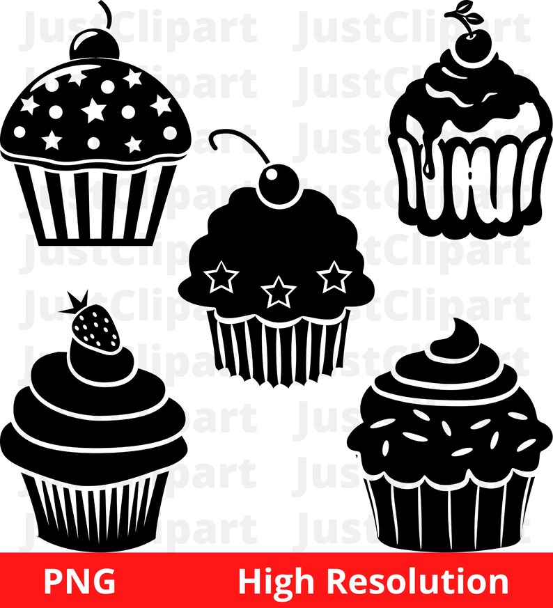 Cupcake SVG Bundle, Cupcake Svg, Sweets Svg, Desserts Svg, Cupcake ...