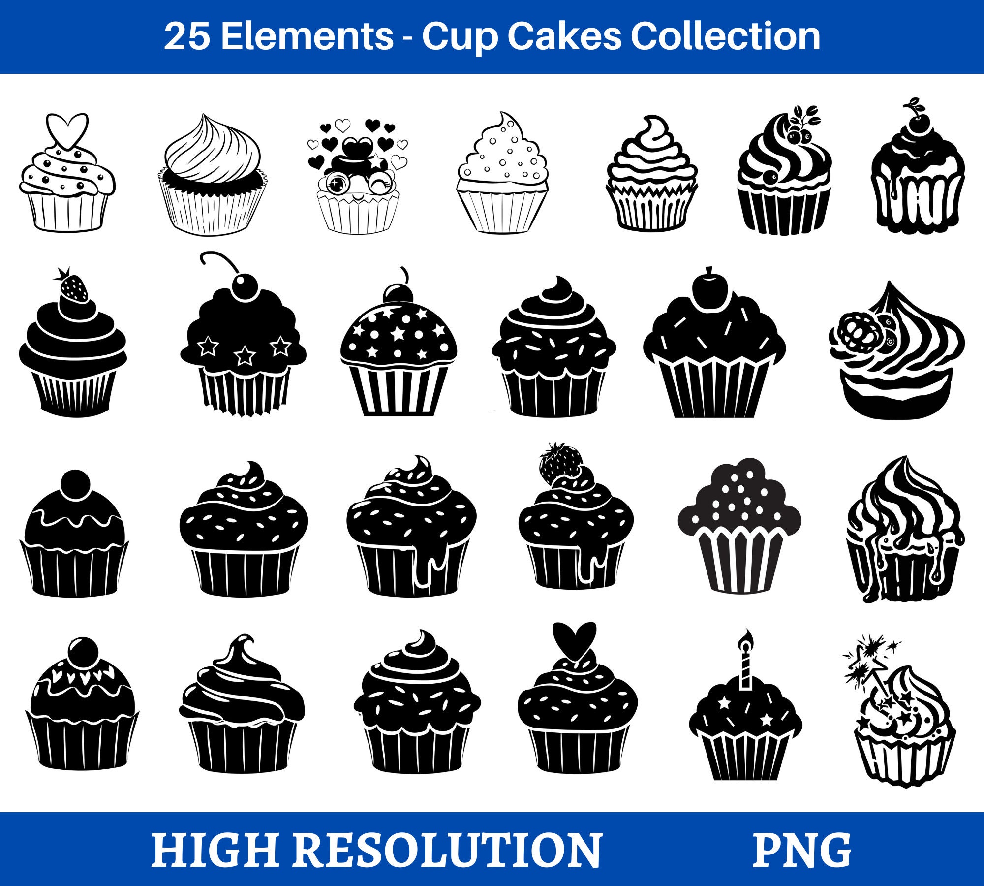 Cupcake SVG Bundle, Cupcake Svg, Sweets Svg, Desserts Svg, Cupcake ...