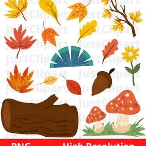 Autumn Animals Clipart, Fall Clipart, Autumn Clipart, Leaves Clipart ...