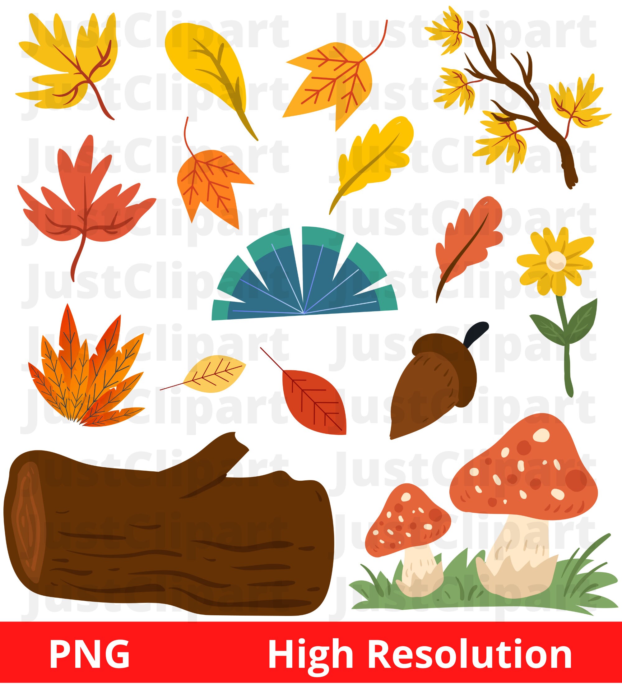 Autumn Animals Clipart, Fall Clipart, Autumn Clipart, Leaves Clipart ...