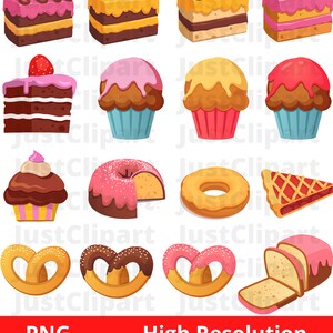 Sweets Clipart, Dessert Clipart, Sweet and Dessert Clipart, Food ...