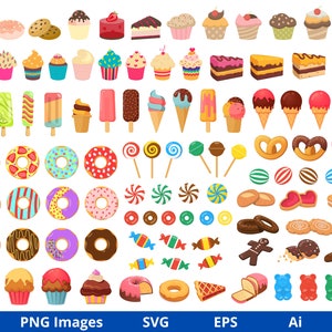 Sweets Clipart, Dessert Clipart, Sweet and Dessert Clipart, Food ...