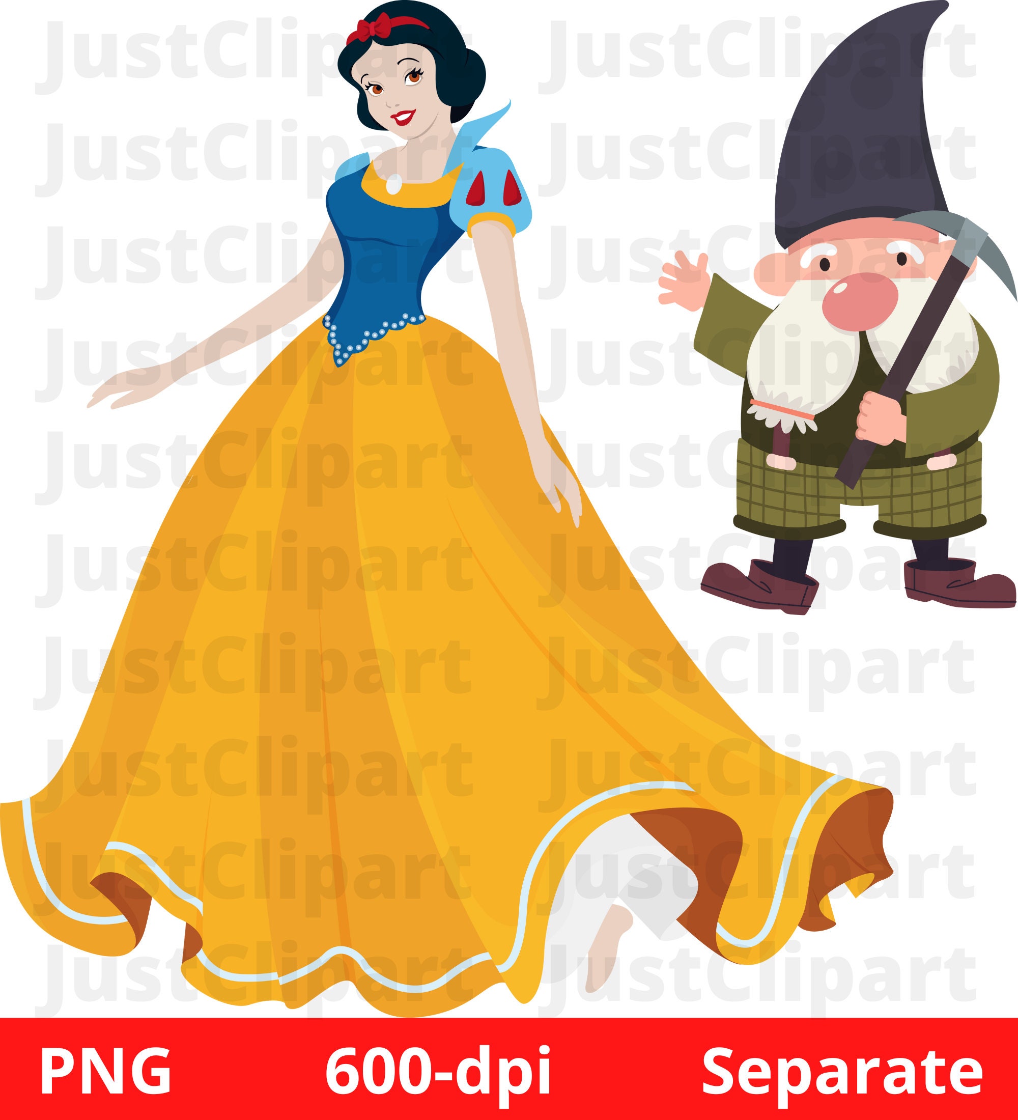 Snow White Svg 7 Dwarfs Svg Snow White And The Seven Dwarfs Clipart