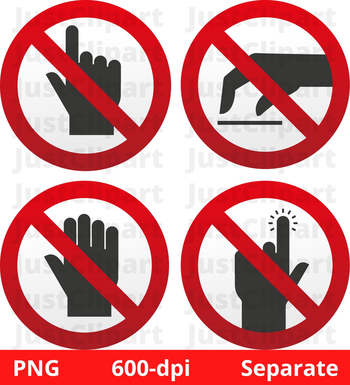 Do Not Touch Sign SVG, No Touching, Do Not Signs, Prohibited Svg ...