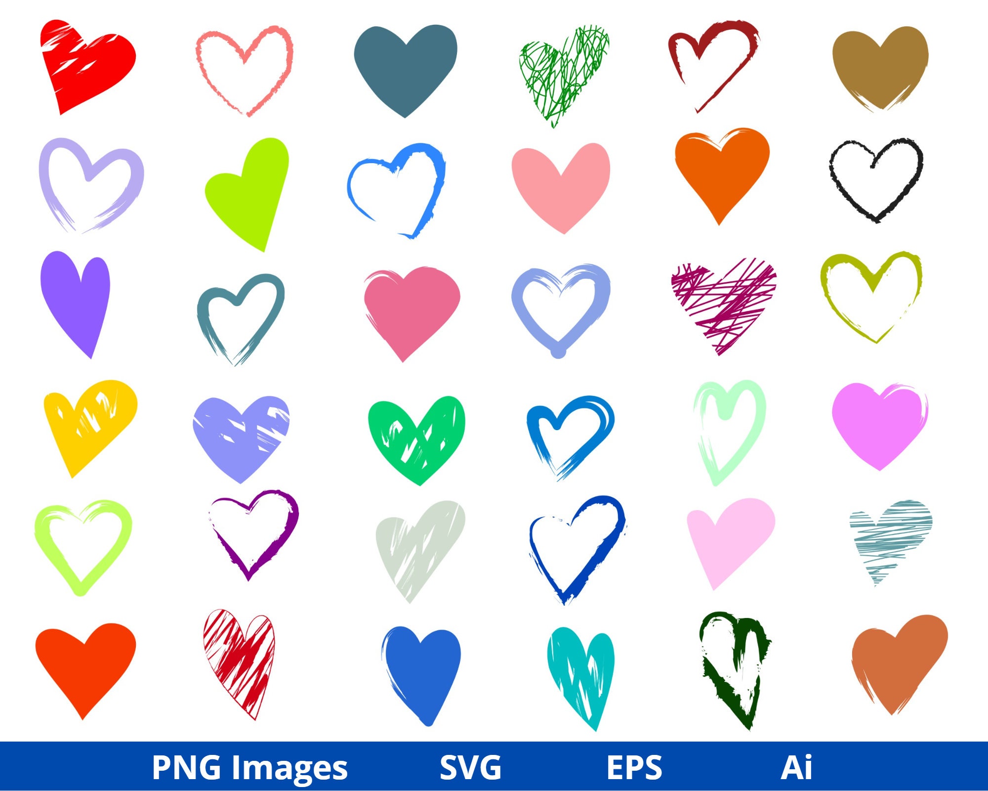 Corazones SVG, Día de San Valentín Svg, Corazón colorido svg, Imágenes ...
