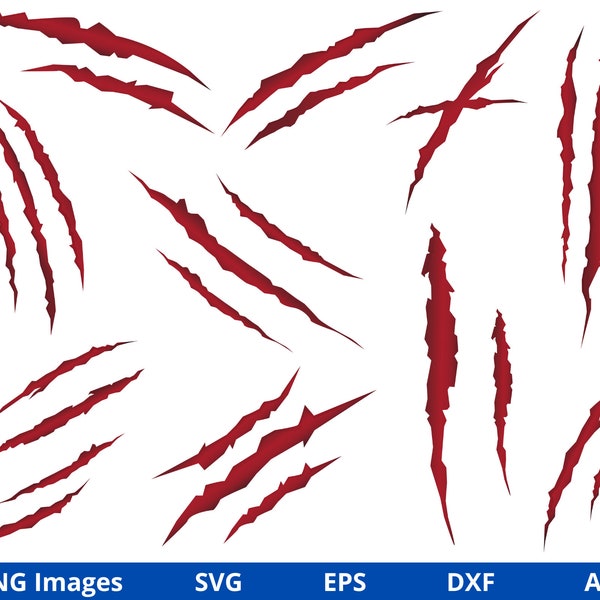 Tiger Scratch Marks Svg - Etsy