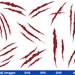 Tiger Scratch Svg, Tiger Claw Mark Svg, Claws Scratches Svg, Scratches ...