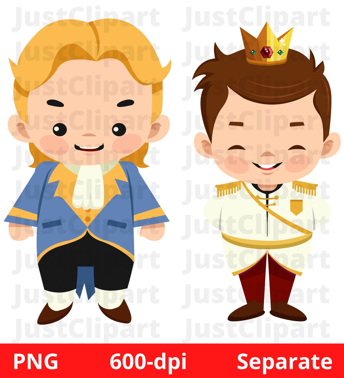 Prince Clipart, Cute Prince Boys Clipart, Fairytale Prince Clipart ...