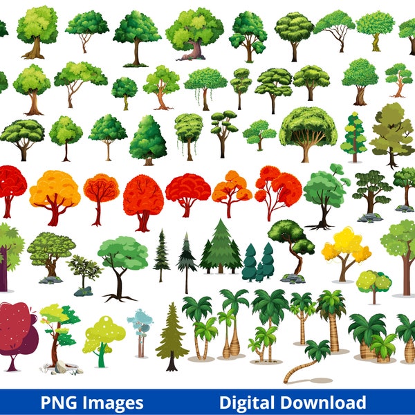 Forest Clipart - Etsy