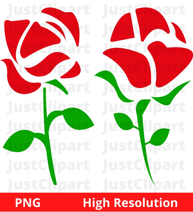 Red Roses SVG Bundle, Roses Svg, Floral Svg, Flower Svg Cut File, Red ...