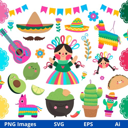 Fiesta Photo Booth PRINTABLE Props Cinco De Mayo Mexican - Etsy