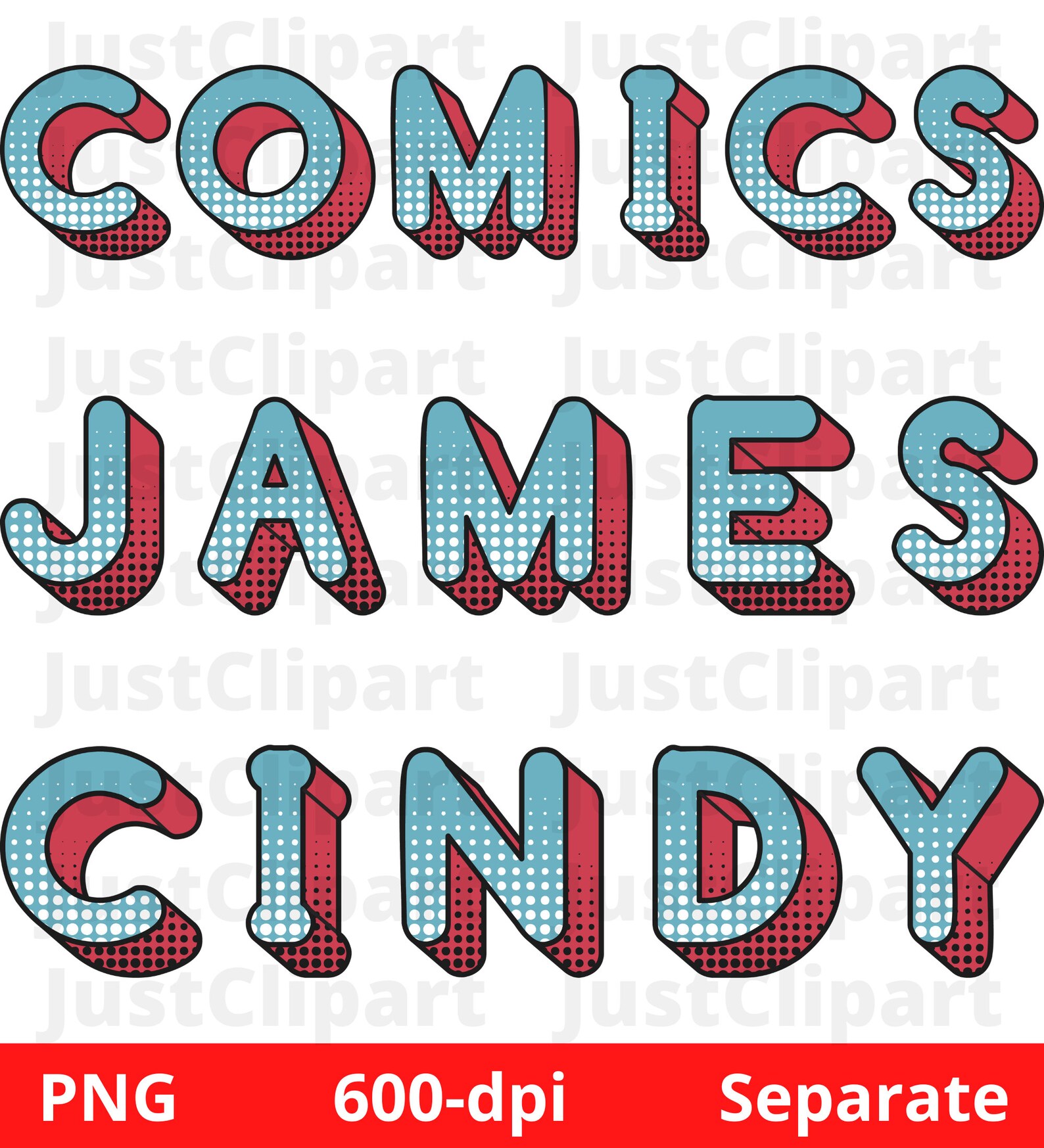 Comic Font Svg, Comic Alphabet Clipart, Comic Letters, Cartoon ...