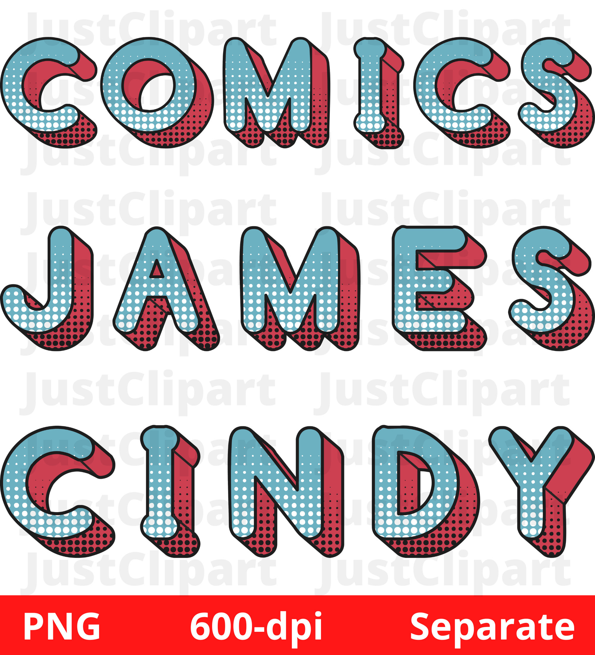 Comic Font Svg, Comic Alphabet Clipart, Comic Letters, Cartoon ...