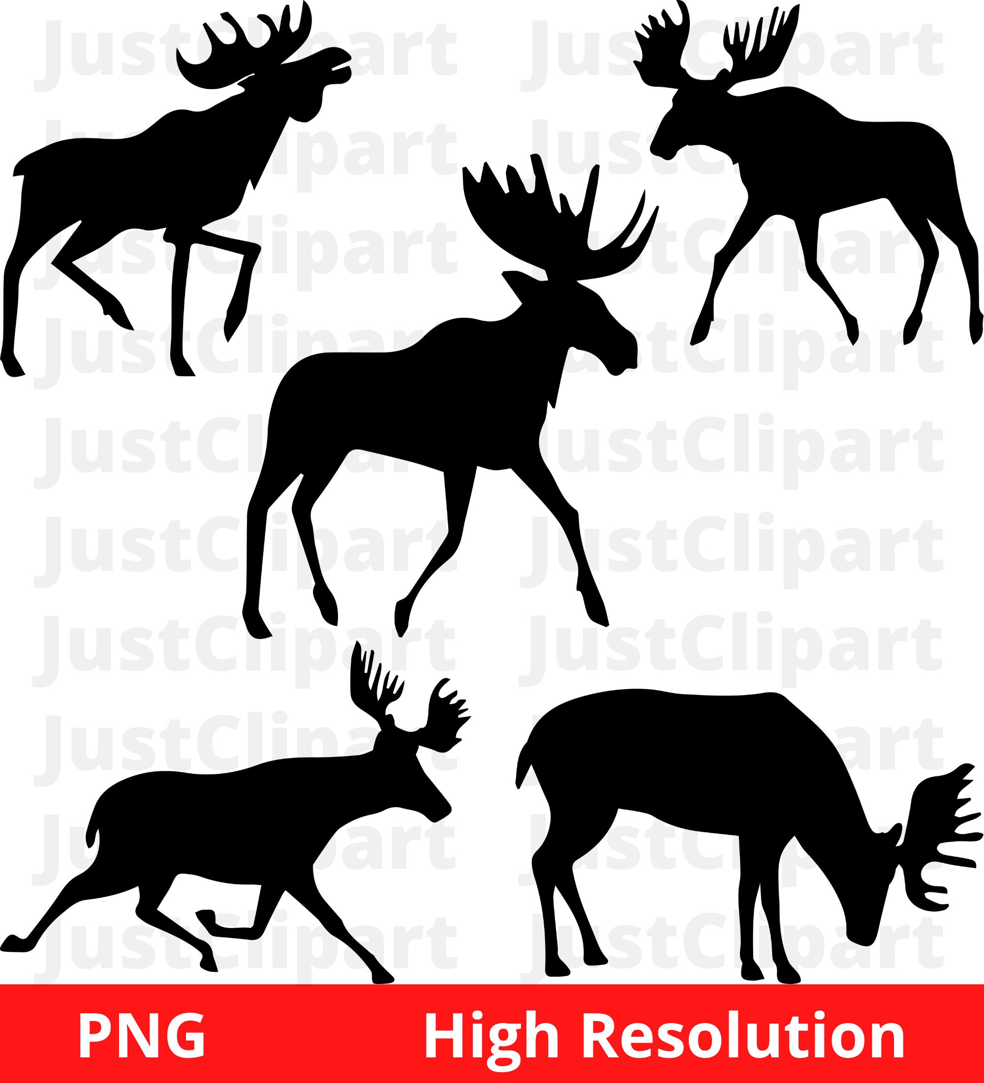 Caribou SVG Bundle, Caribou Clipart, Elk Svg, Hunting Svg, Camping Svg ...