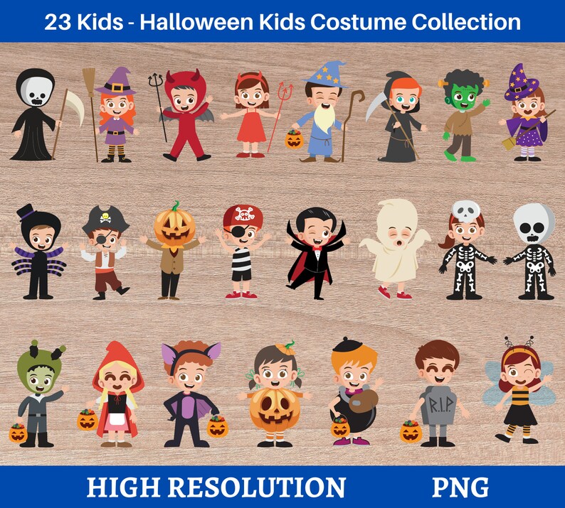 Halloween Kids Costume Clipart, Costume Clipart, Halloween Clipart ...
