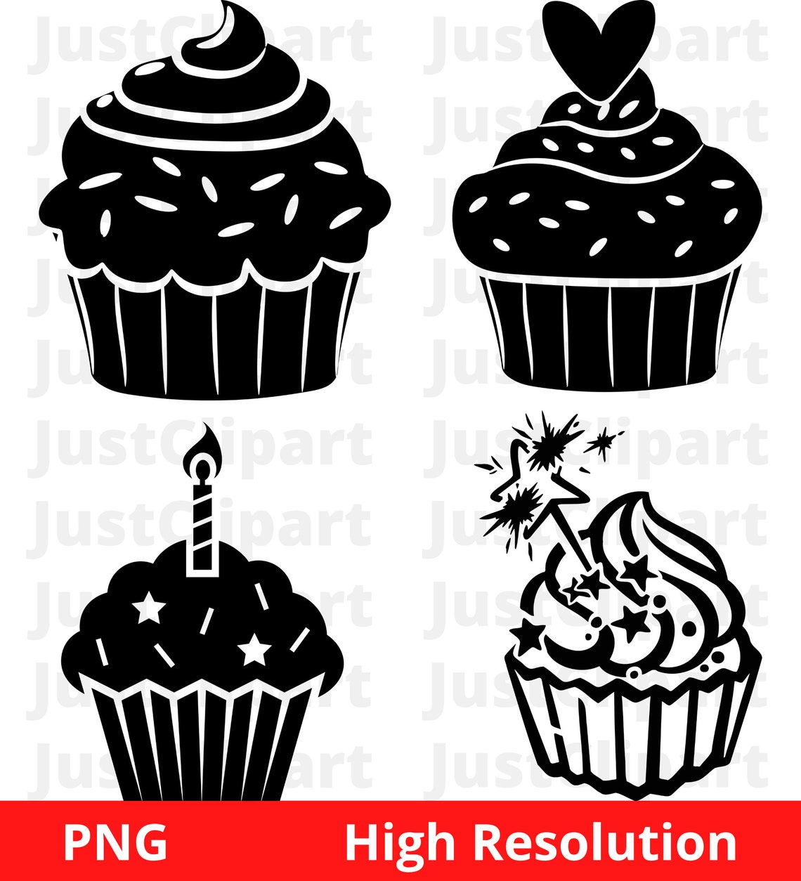 Cupcake SVG Bundle, Cupcake Svg, Sweets Svg, Desserts Svg, Cupcake ...