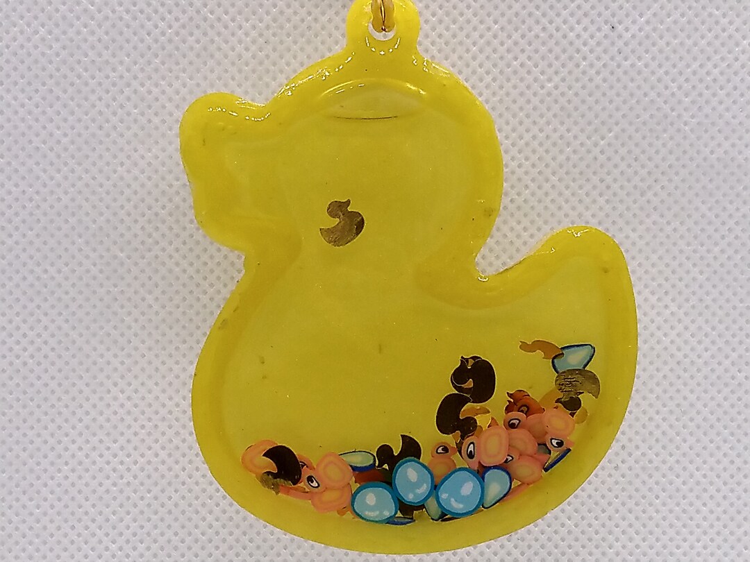 Davey Duck Large Resin Shaker Charm: Rubber Ducky Cute Unique Handmade ...
