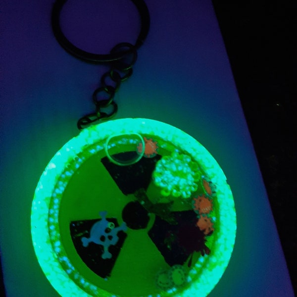 Radioactive Keychain - Etsy