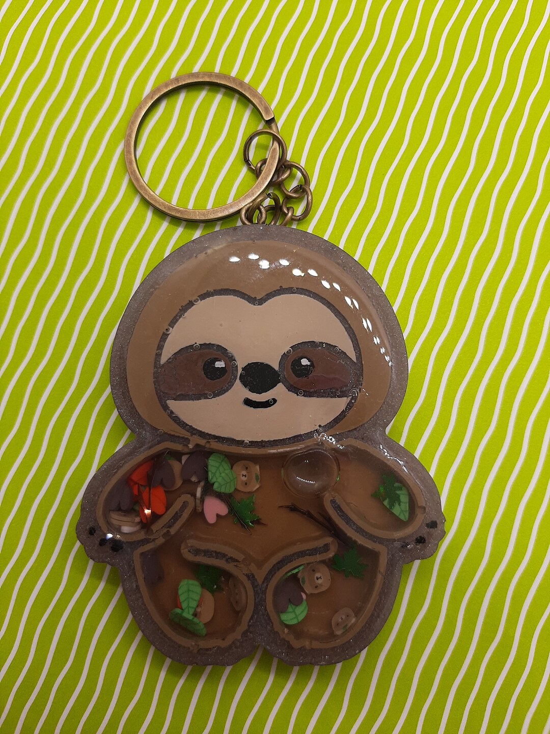 Sergio Sloth Large Shaker Charm: Sloth Adorable Cute Kawaii Handmade ...
