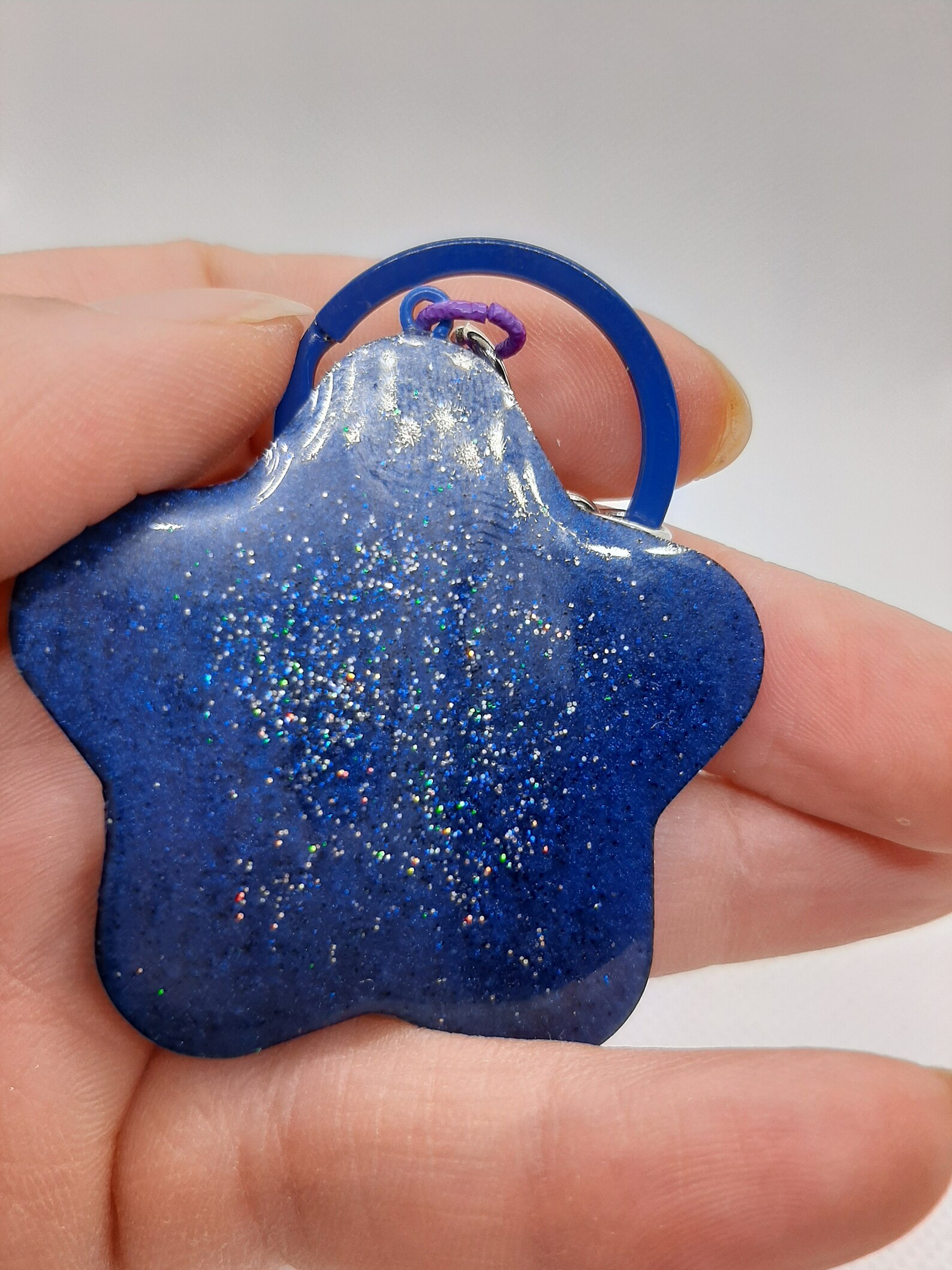 Cosmic Star Shaker Keychain - Etsy