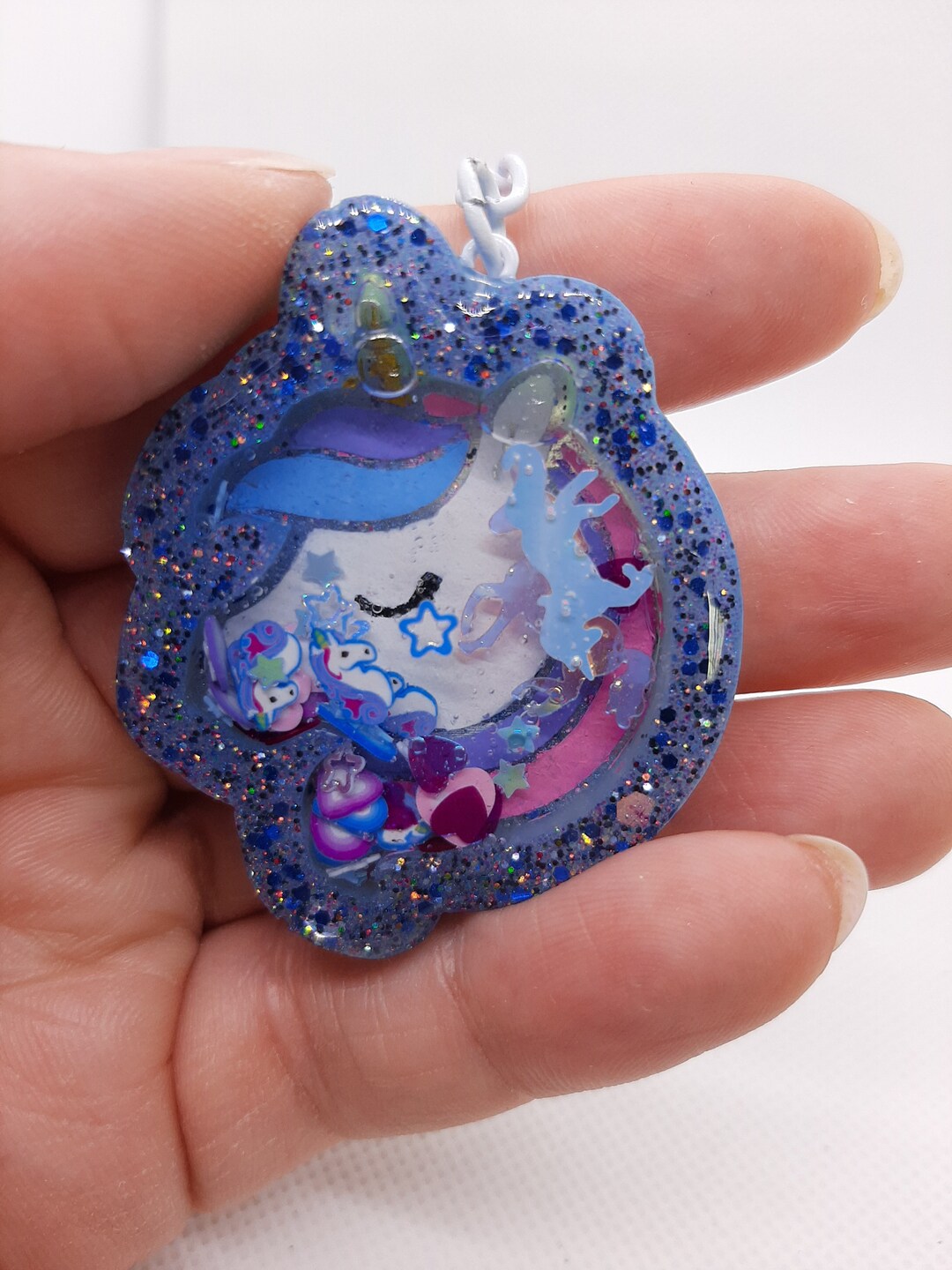 Uilani Unicorn Shaker Charm - Etsy