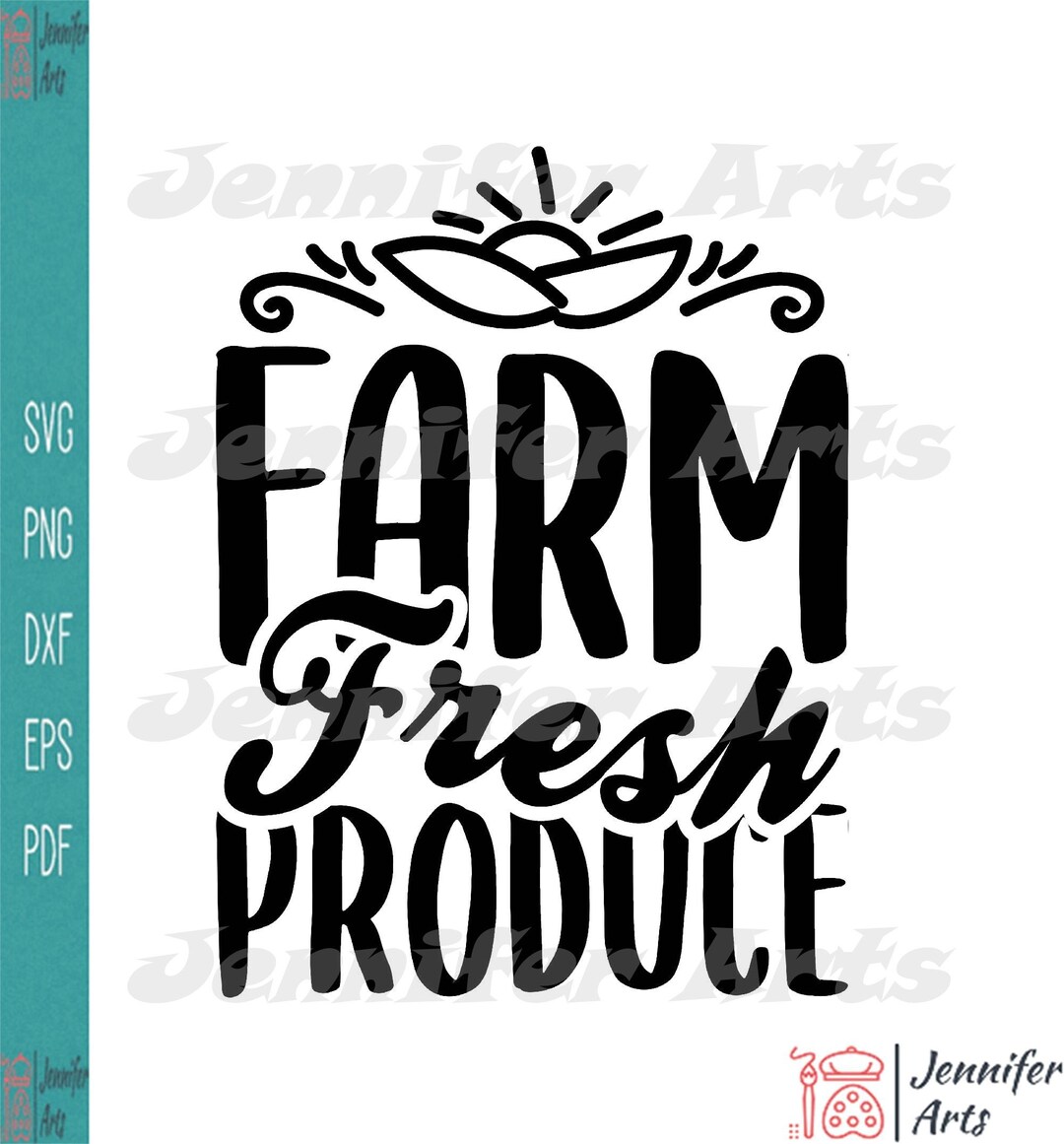 Fresh Farm Produce Silhouette Svg | Digital Instant Download for Cricut ...