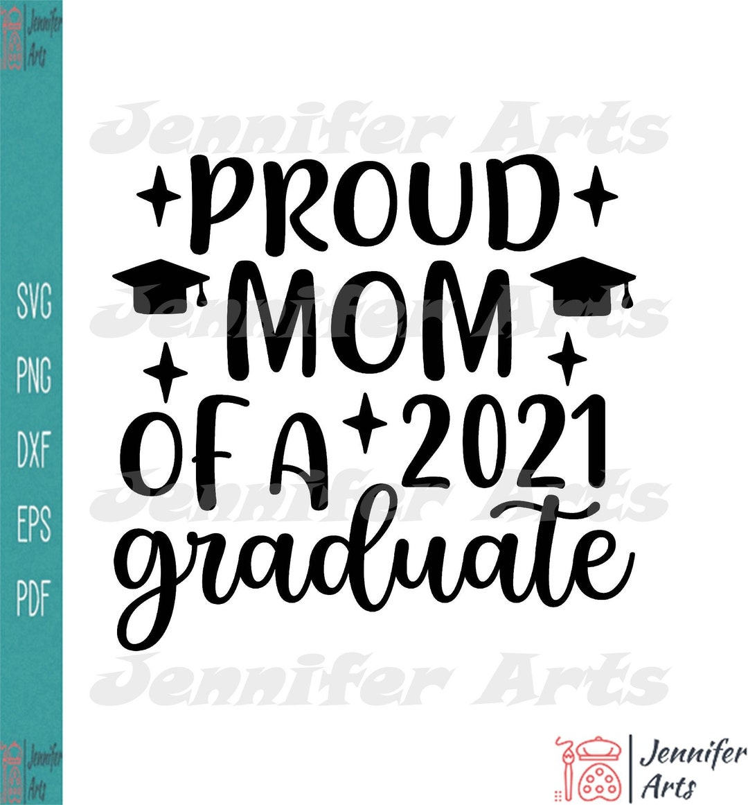 Proud Mom of A Graduate Silhouette Svg - Etsy