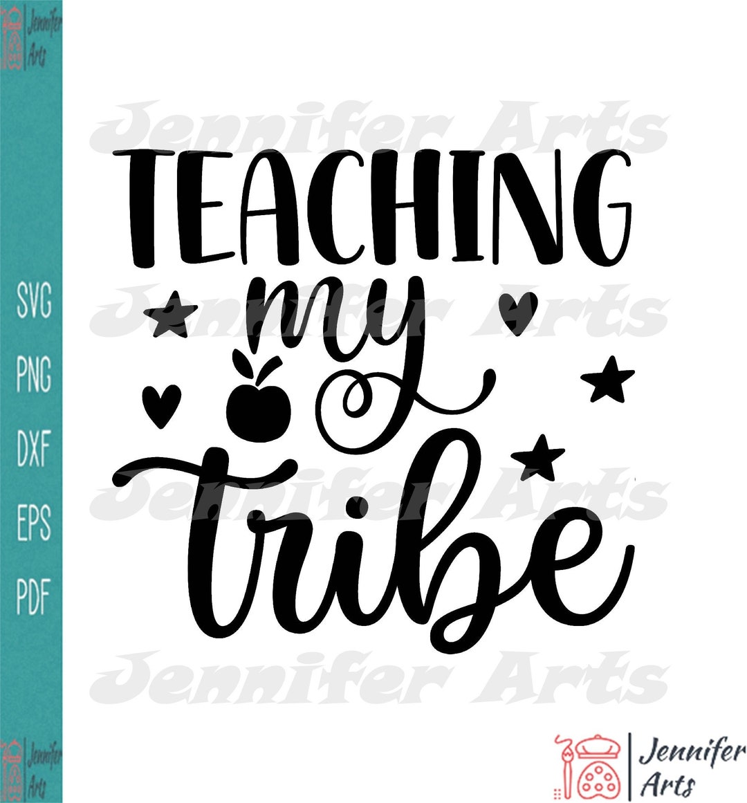 Teaching My Tribe Silhouette Svg - Etsy
