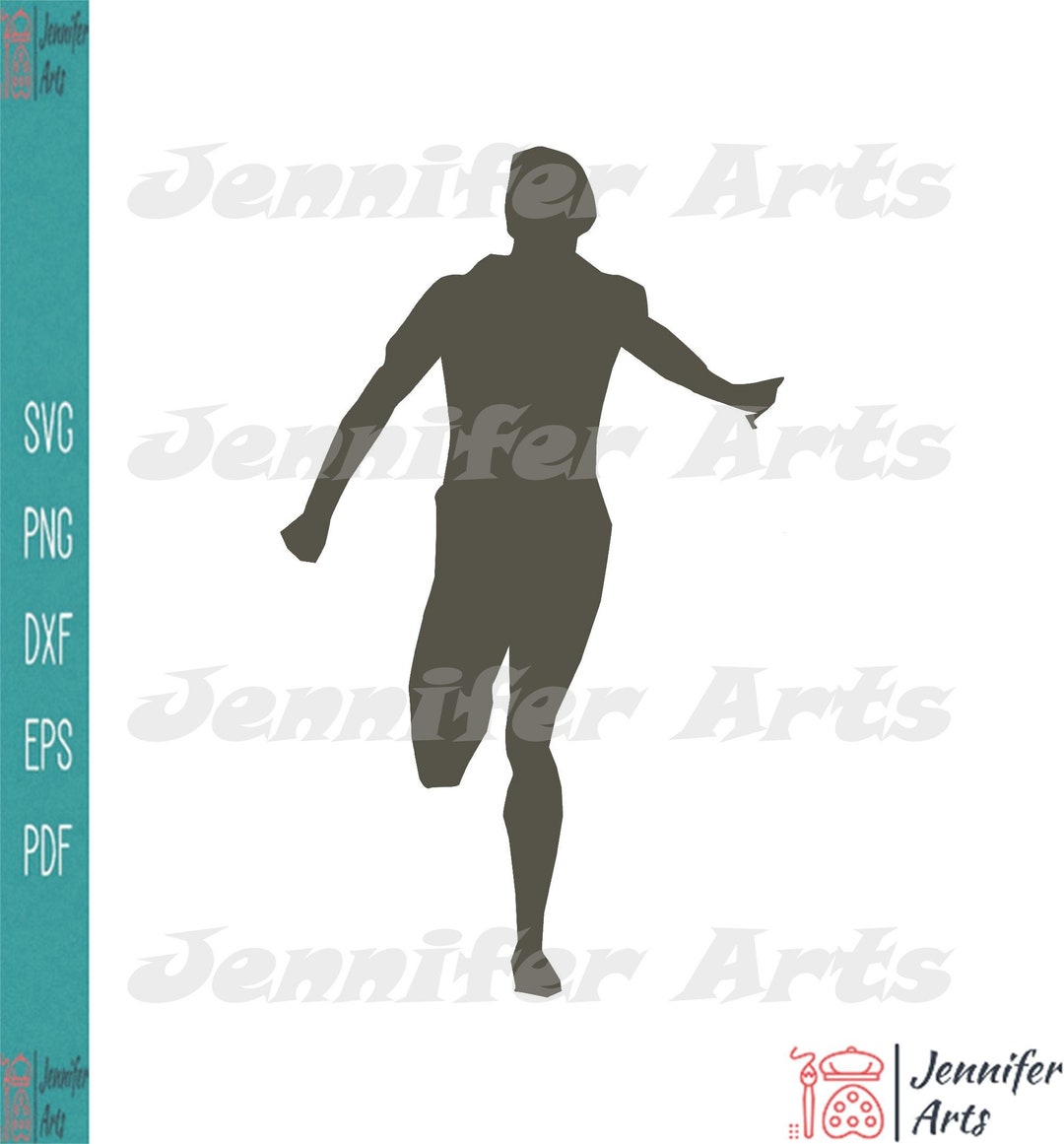 Runner Silhouette Svg | Digital Instant Download for Cricut - Etsy
