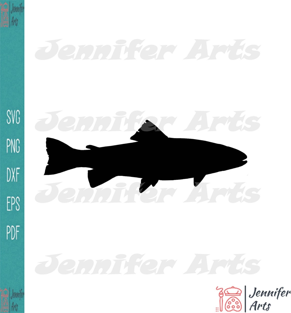 Trout Silhouette Svg - Etsy