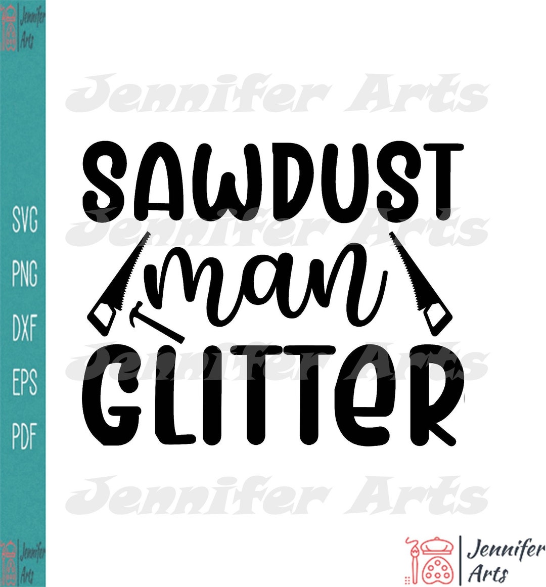 Sawdust Man Glitter Silhouette Svg - Etsy