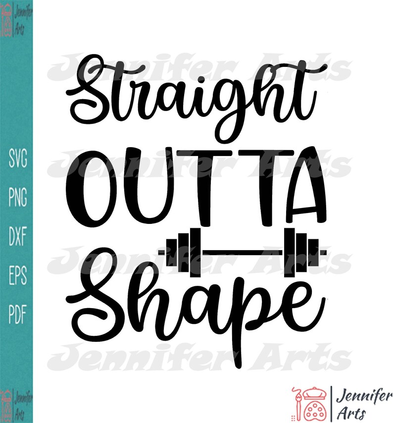 Straight Outta Shape Silhouette Svg - Etsy