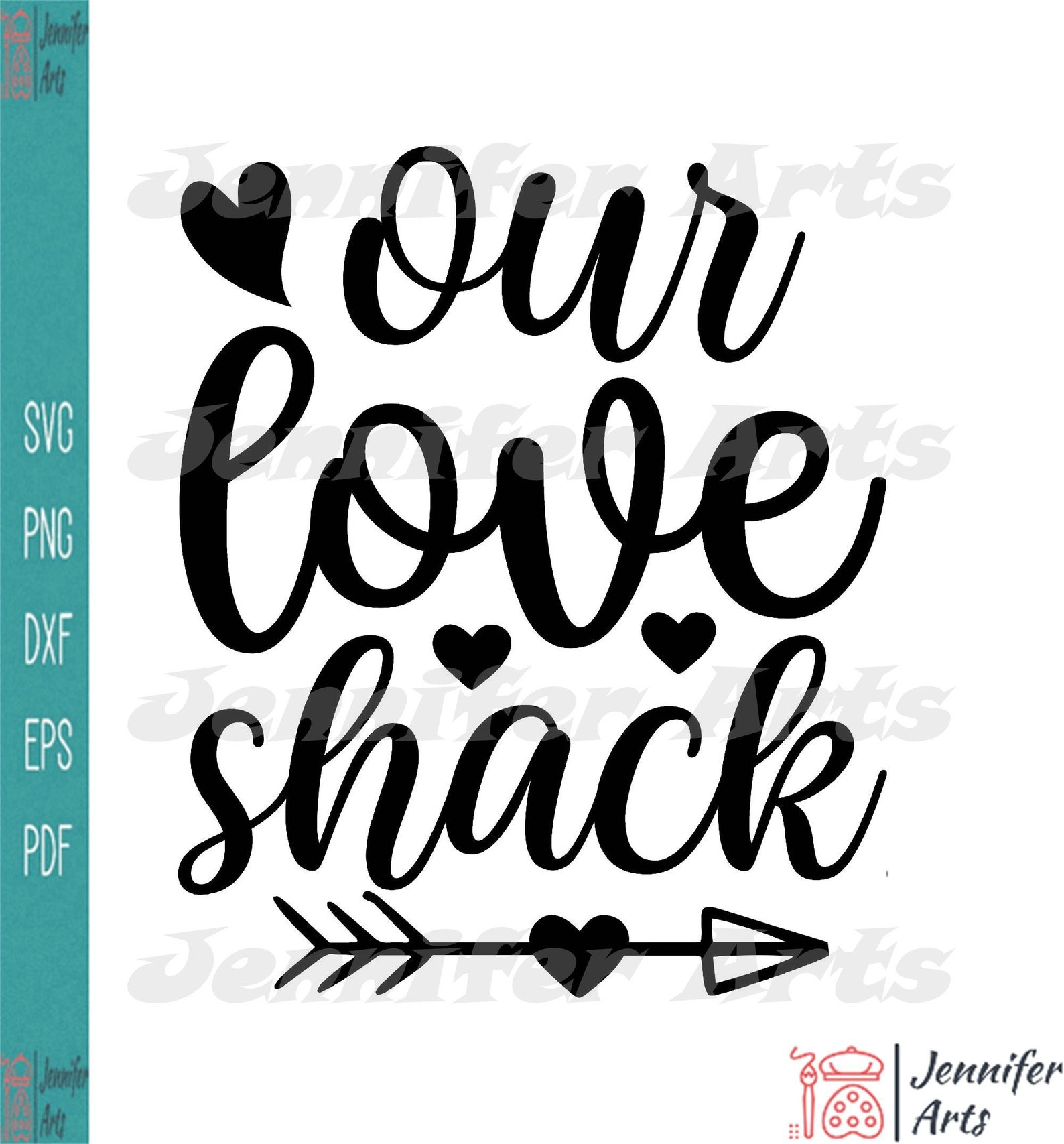 Our Love Shack Silhouette Svg | Digital Instant Download for Cricut - Etsy