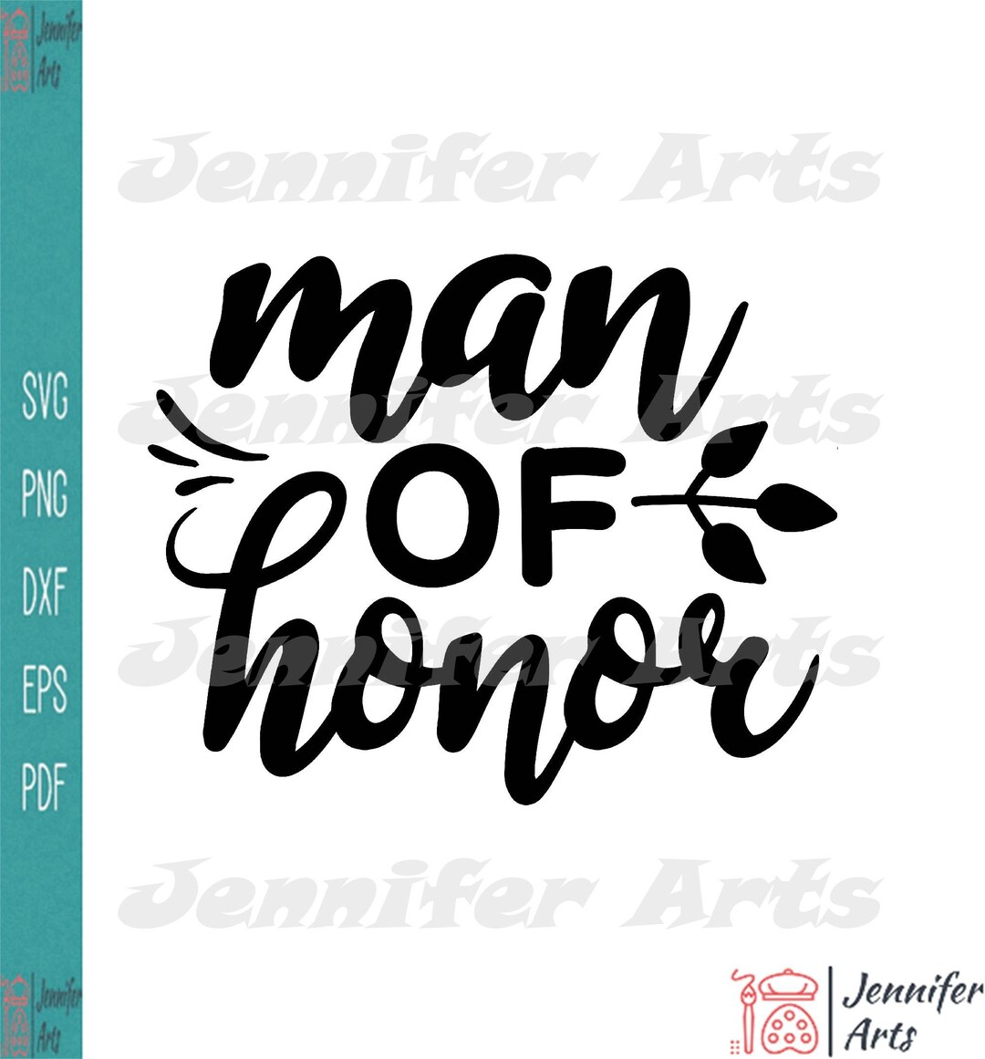 Man of Honor Silhouette Svg | Digital Instant Download for Cricut - Etsy