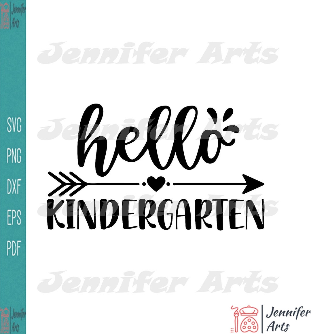 Hello Kindergarten Silhouette Svg - Etsy