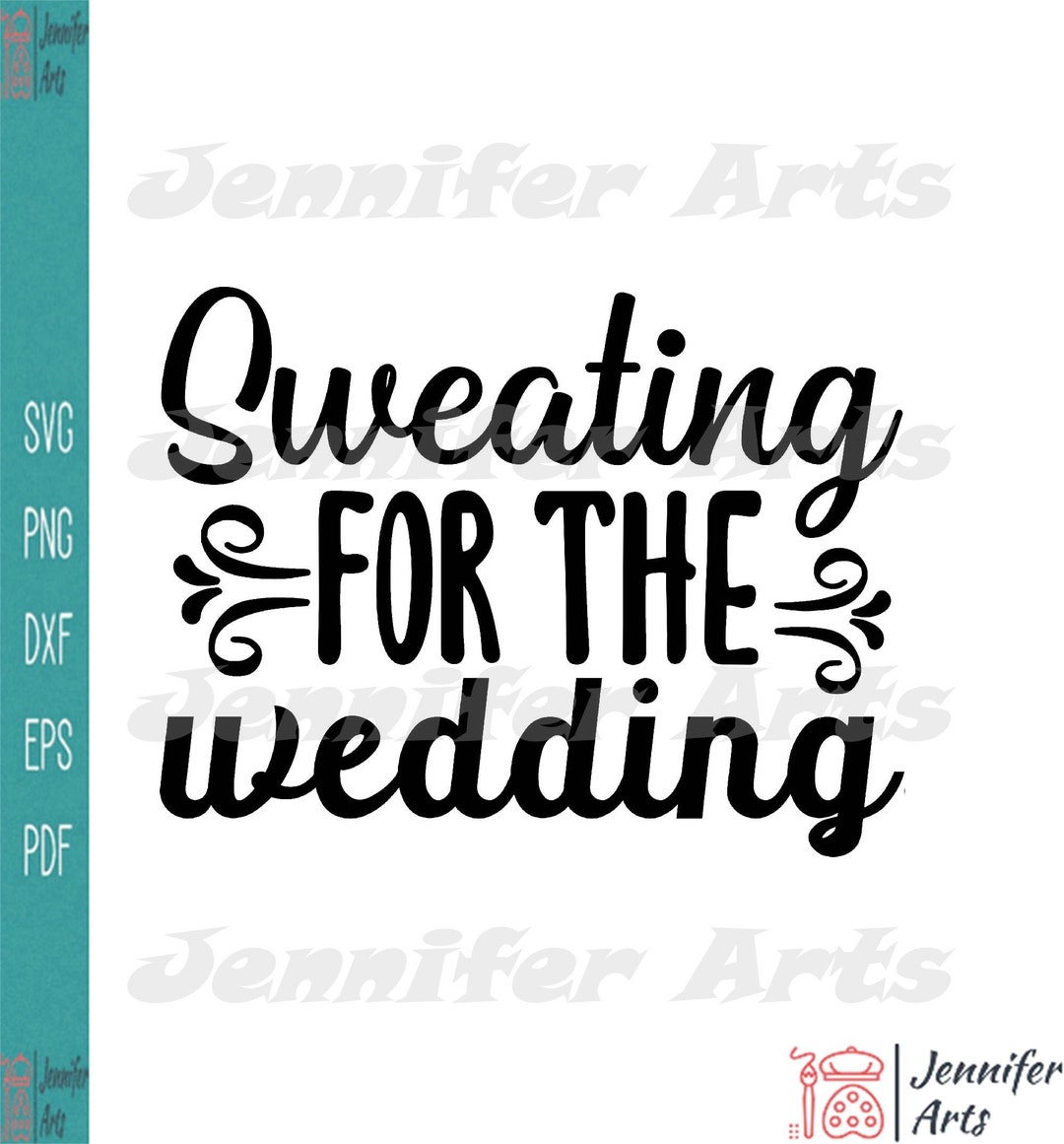 Sweating for the Wedding Silhouette Svg | Digital Instant Download for ...