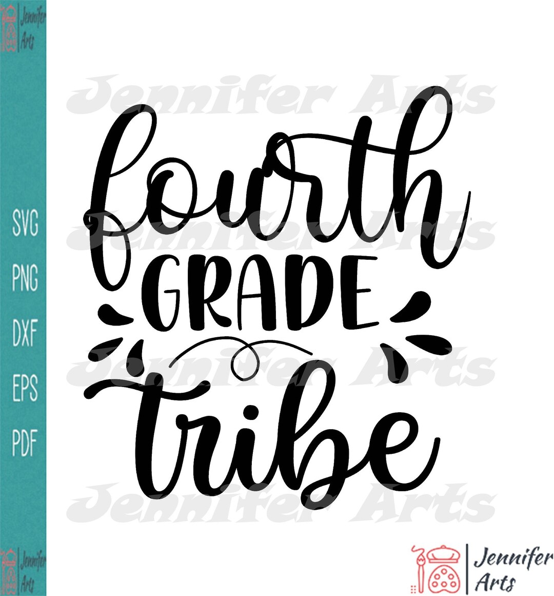 Fourth Grade Tribe Silhouette Svg - Etsy