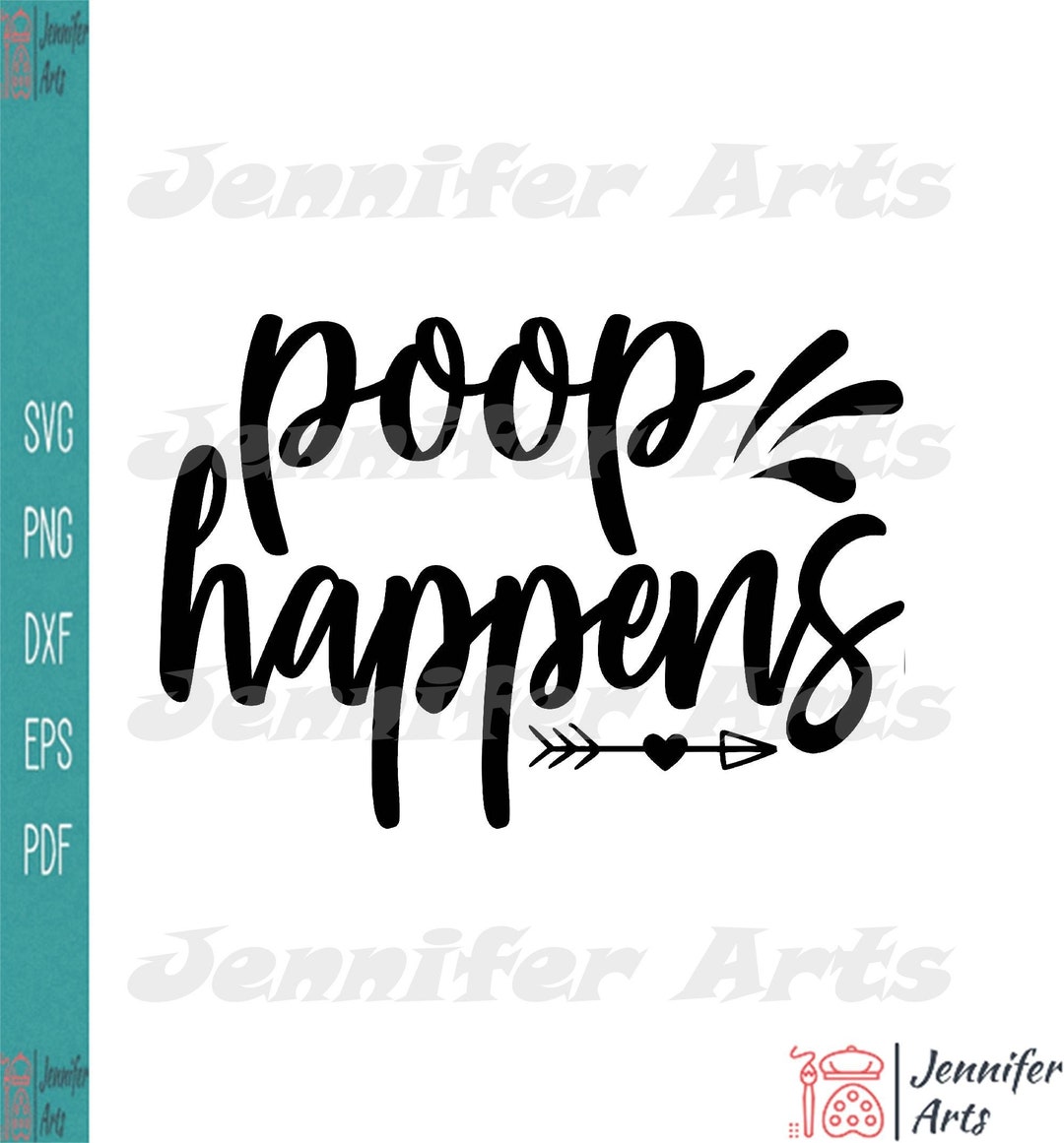 Poop Happens Silhouette Svg | Digital Instant Download for Cricut - Etsy