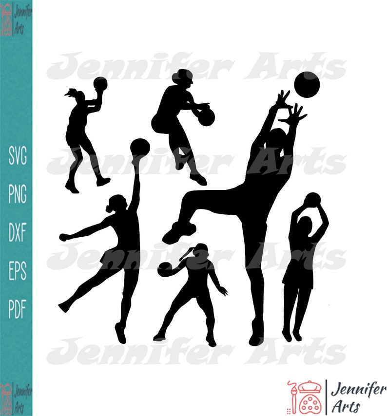 Netball Silhouette Svg | Digital Instant Download for Cricut - Etsy ...