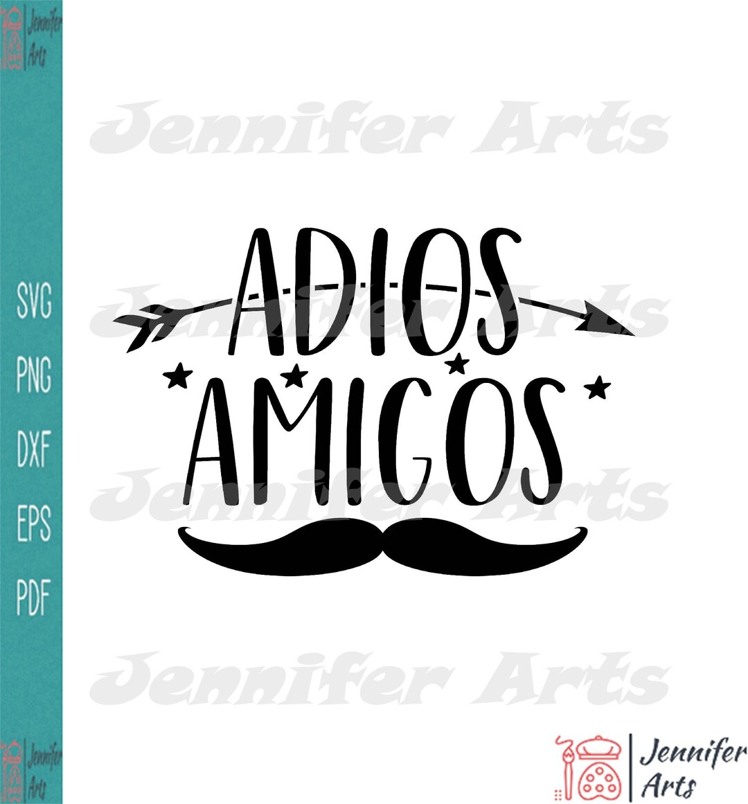 Adios Amigos Silhouette Svg | Digital Instant Download for Cricut - Etsy