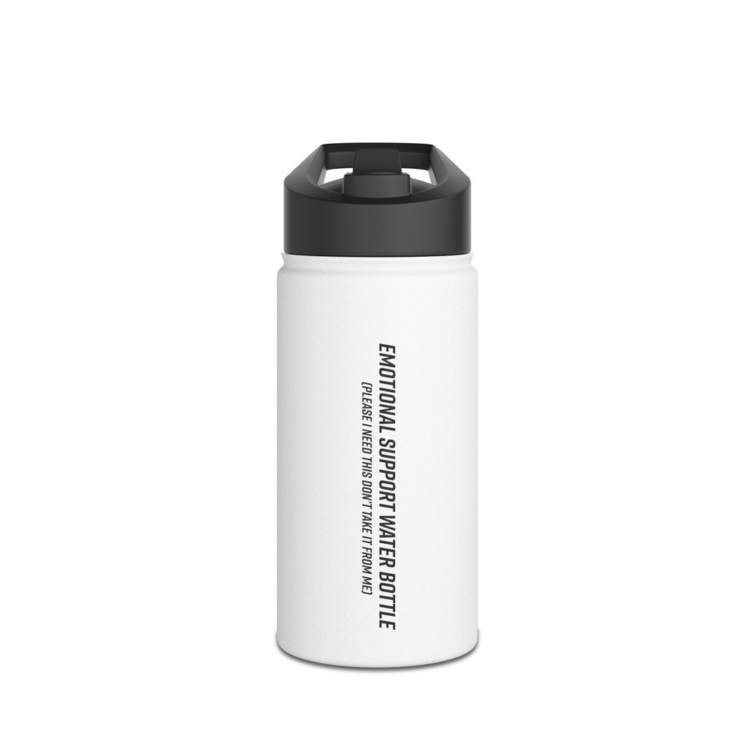 Emotional Support Stainless Steel Water Bottle - Etsy