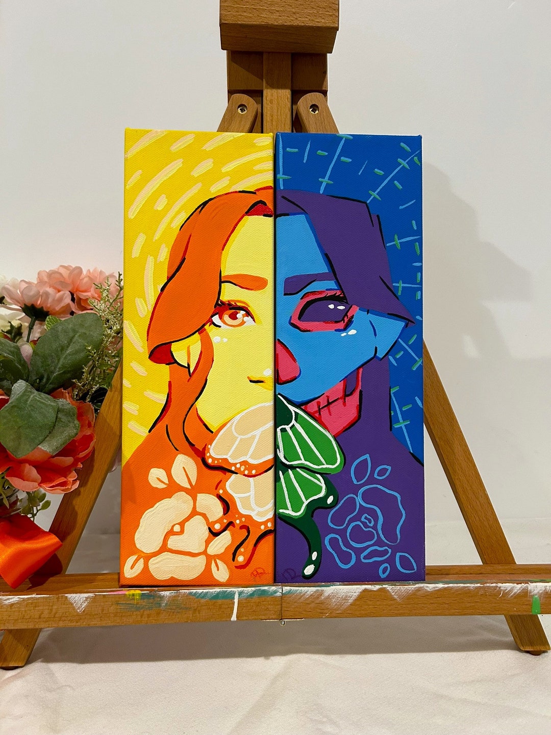 Dichotomy Original Paintings - Etsy