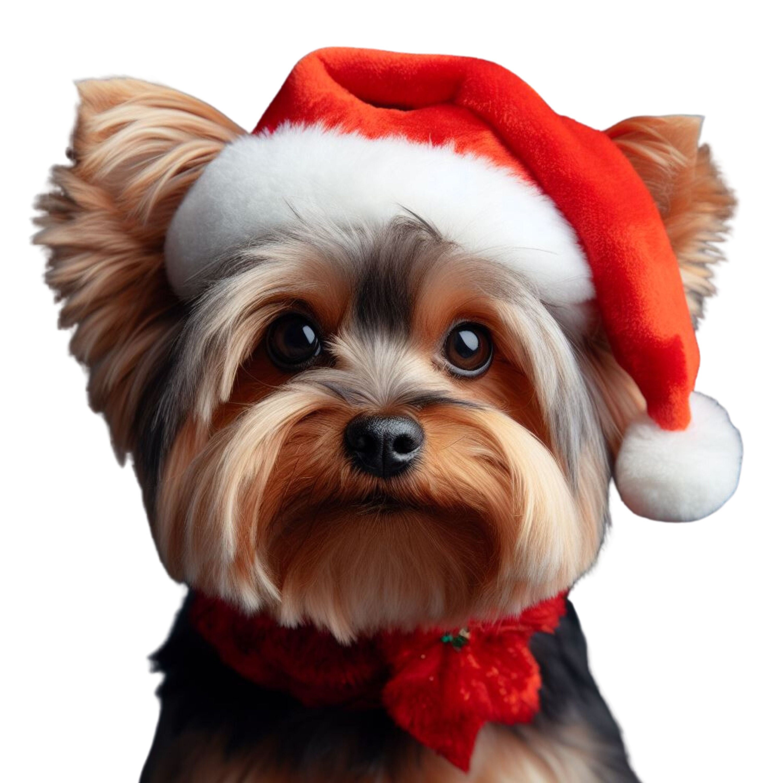 Yorkshire Terrier Christmas PNG Design, Instant Digital Yorkie ...