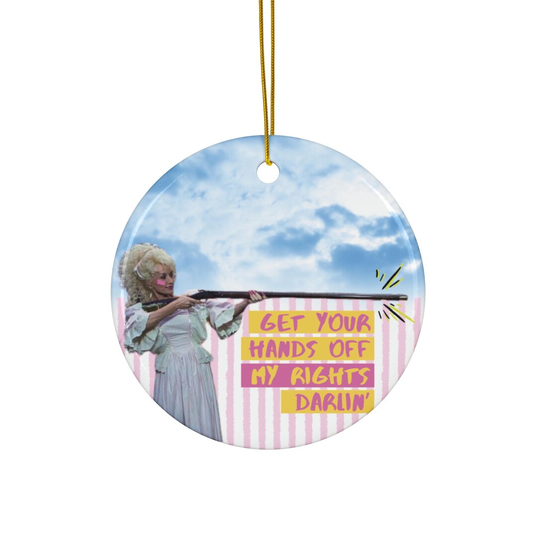 Women's Rights Dolly Tree Ornament, Feminist Second Amendment, Funny ...