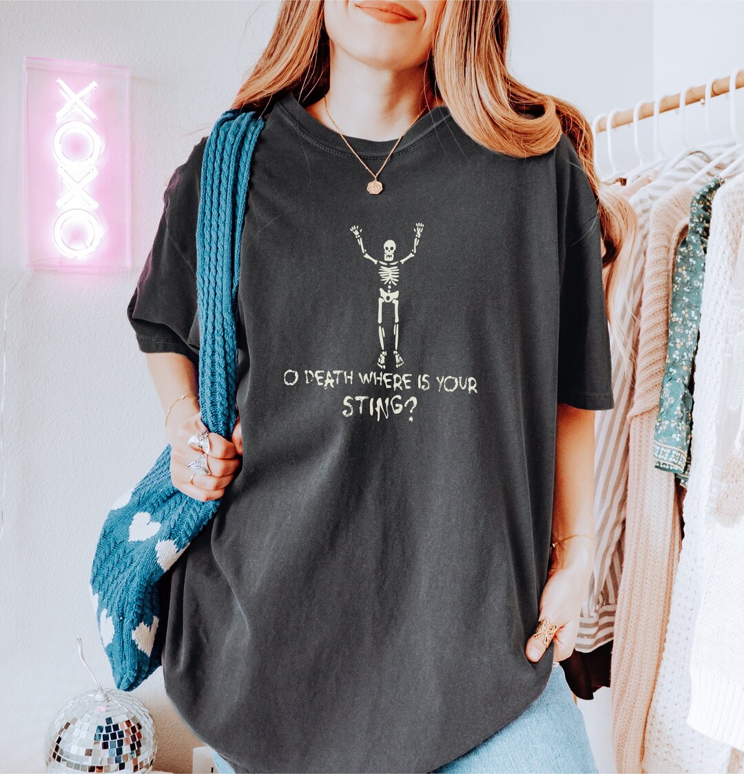 Oh Death Where is Your Sting Bible Verse Shirt, Trendy Christian ...
