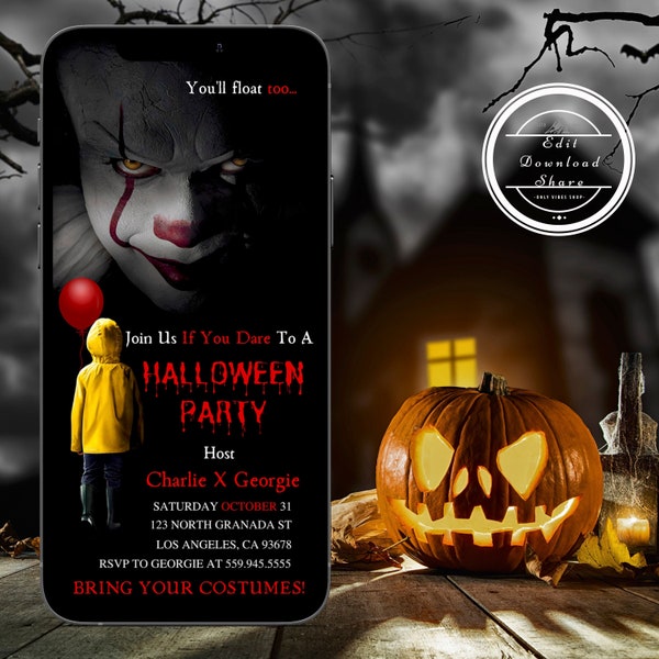 Halloween Invitation - Etsy